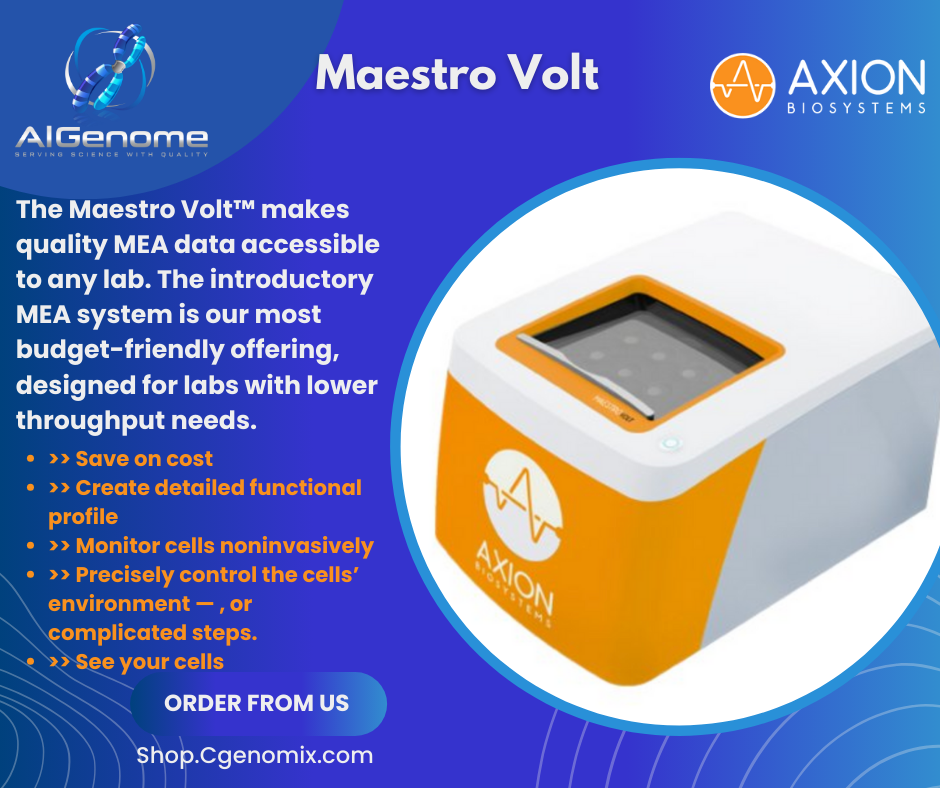 Introducing Maestro Volt™: Affordable Quality MEA Data for Every Lab - AlGenome International